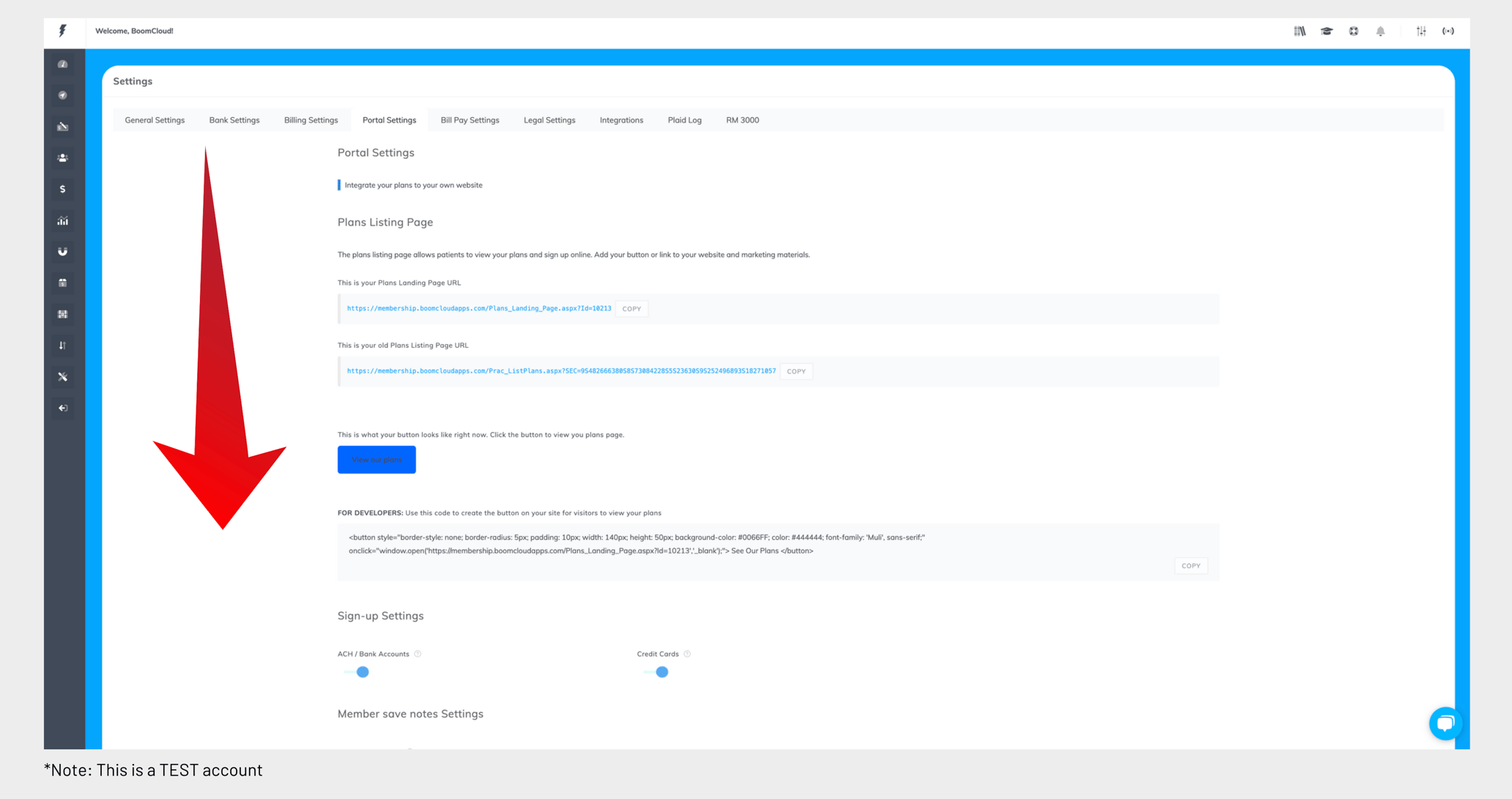 Where can I locate the member login link?